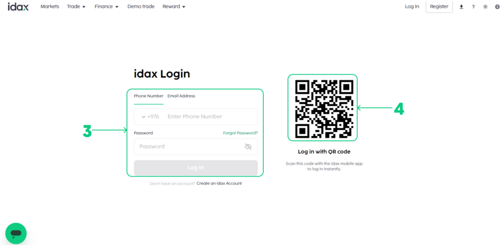 How to login idax account? – idax